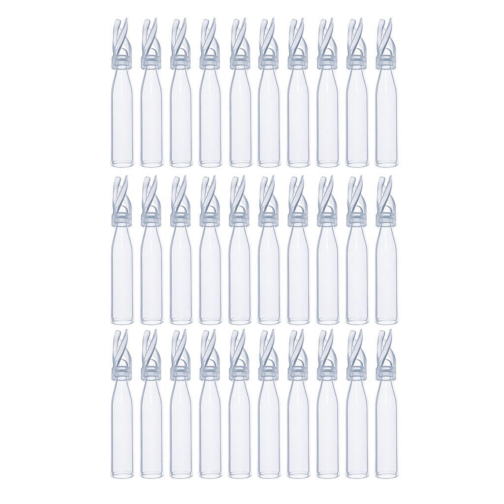 100PCS HPLC Vial Insert, 9-425 Vials Glass Insert, Low Volume Insert, Polyspring Insert Clear ...