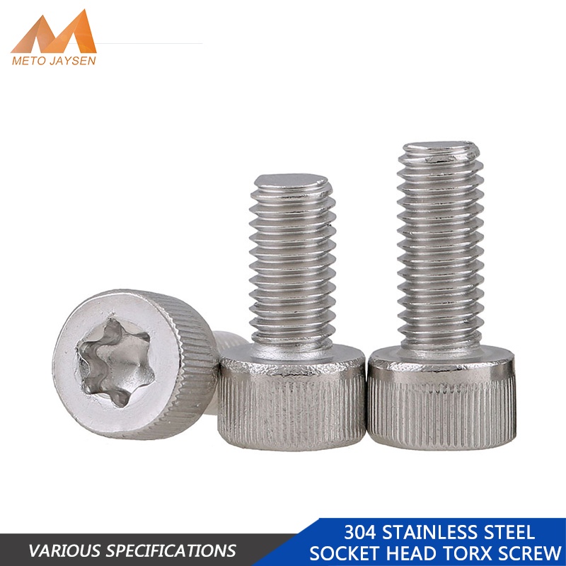 Stainless Steel 304 Socket Head Torx Bolt M3 M4 M5 Screws Bolts Solid ...