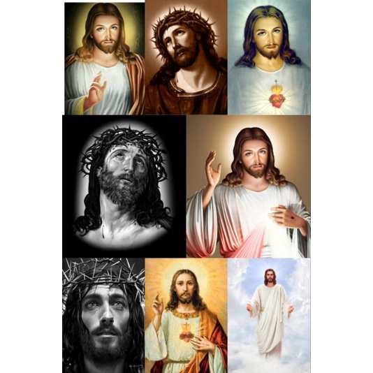 JESUS CHRIST WALL DECOR LAMINATED A4 SIZE 8X11 INCHES | Shopee Philippines