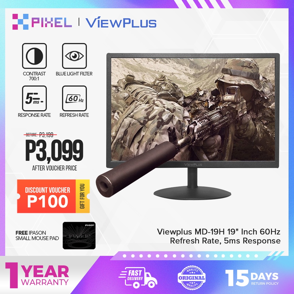 ViewPlus MD-19H 19 Inch Monitor | 19" Monitor | Computer Monitor ...