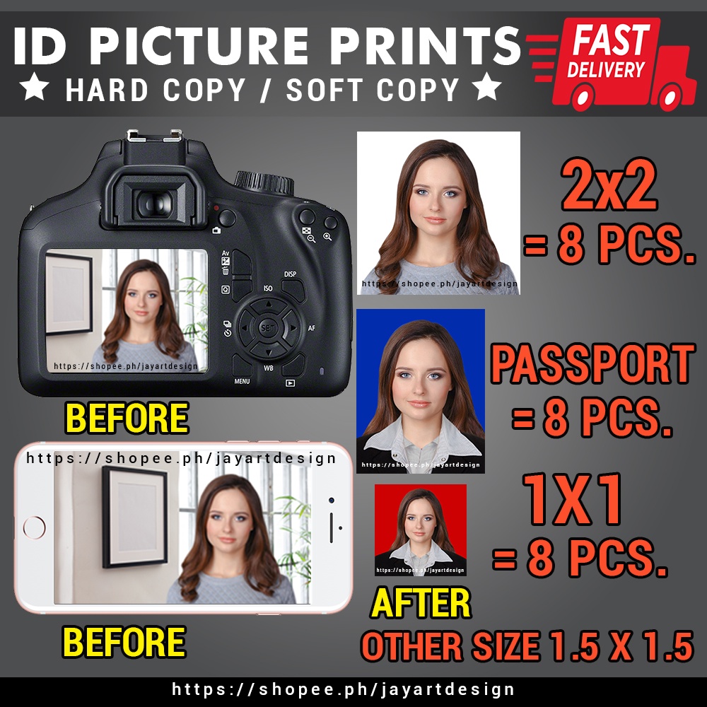 QUALITY Photo Prints ID Picture | 2x2 ID | 1x1 ID | 1.5X1.5 ID ...