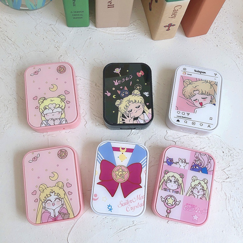 Eyeshare COD Contact Lenses Case Pink Cartoon Anime Character Care Box ...