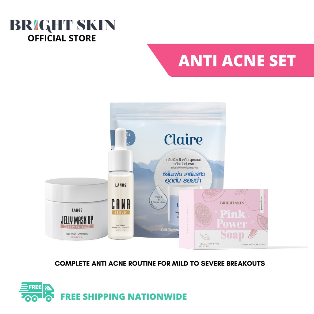 Bright Skin Anti Acne Set | Shopee Philippines