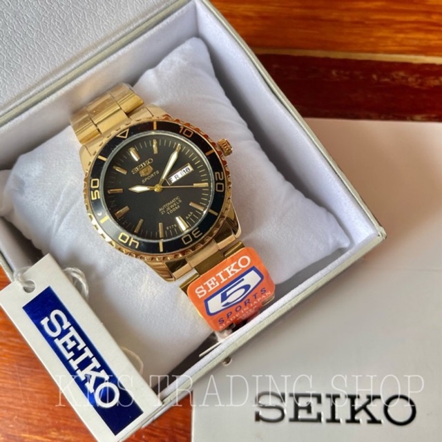 Seiko 5 Sports Watch Automatic w/Day & Date for Men Made in Japan with Seiko box & PaperBag ...