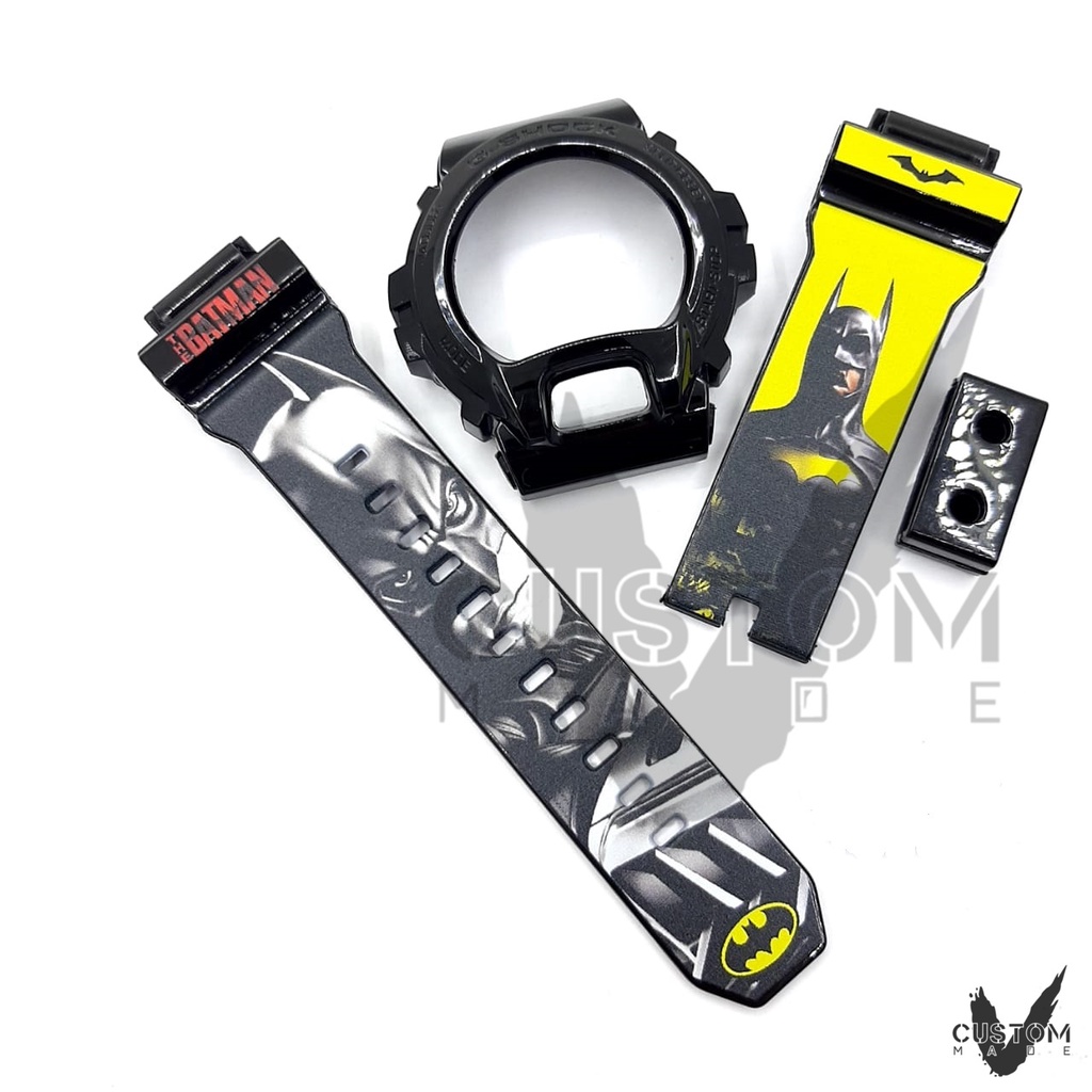(Vcustom) GDX6900 CUSTOM PRINTING " THE BATMAN " BAND AND BEZEL WATCH ...