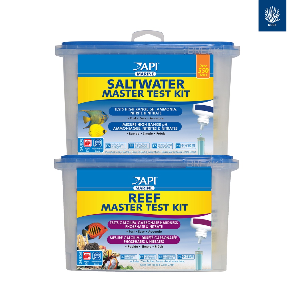 API Reef Master and Saltwater Master Test Kit | Test kits for saltwater ...