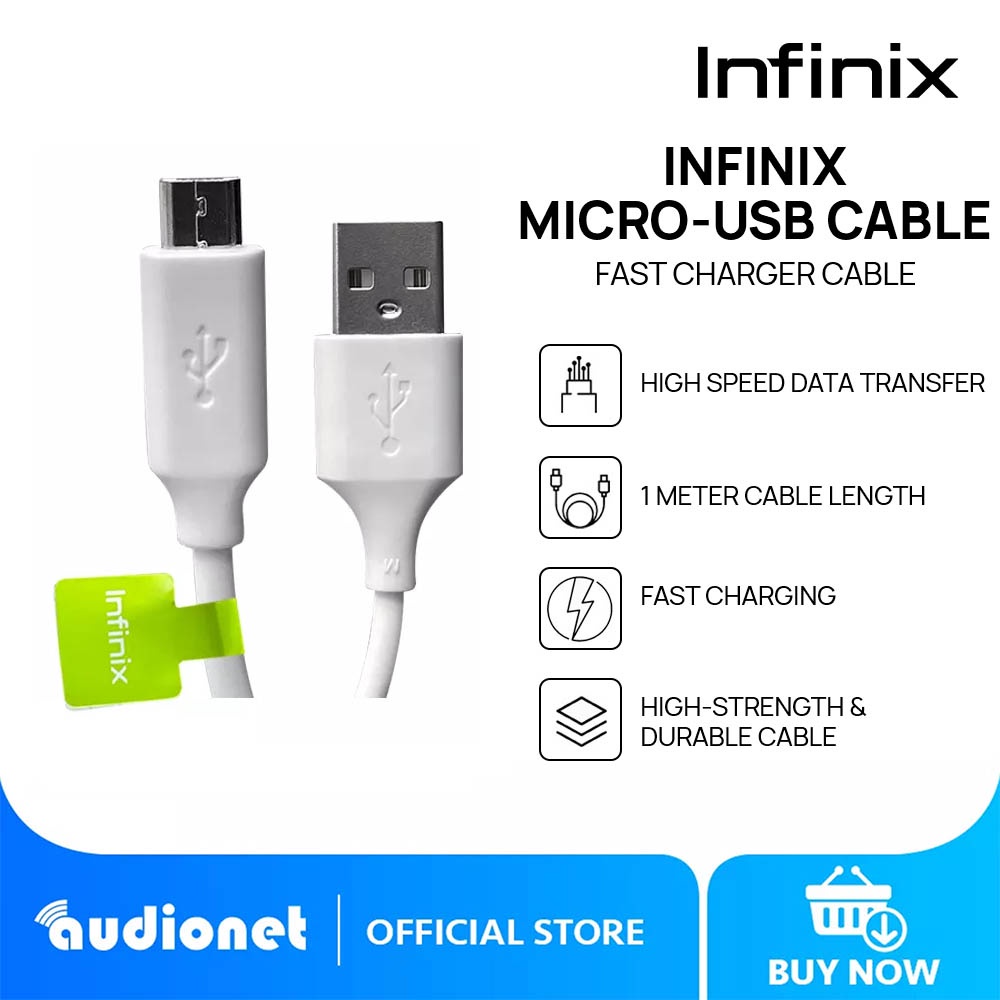 Infinix Fast Charger Cable Cord (Micro-USB) | Shopee Philippines