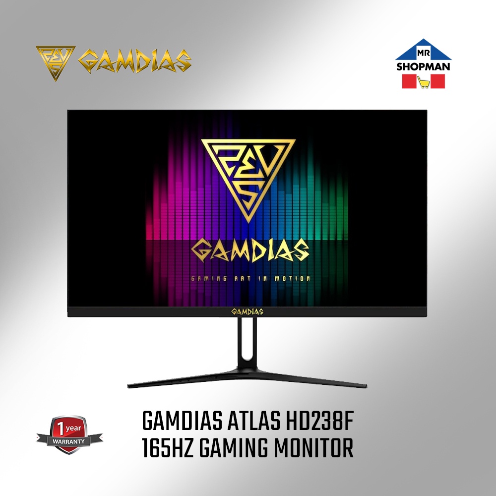 Gamdias Atlas HD238F 24" (23.8") 1920X1080 165hz Gaming Monitor ...