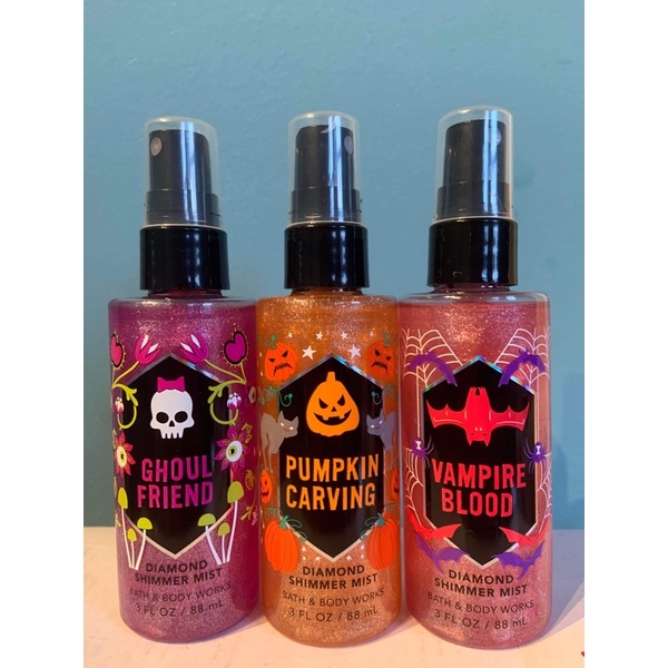 BBW HALLOWEEN DIAMOND SHIMMER MIST 88ML (VAMPIRE BLOOD, GHOUL FRIEND ...