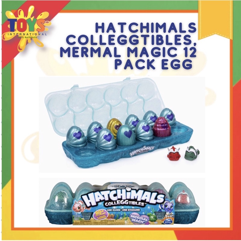Hatchimals CollEGGtibles, Mermal Magic 12 Pack Egg Carton | Shopee ...