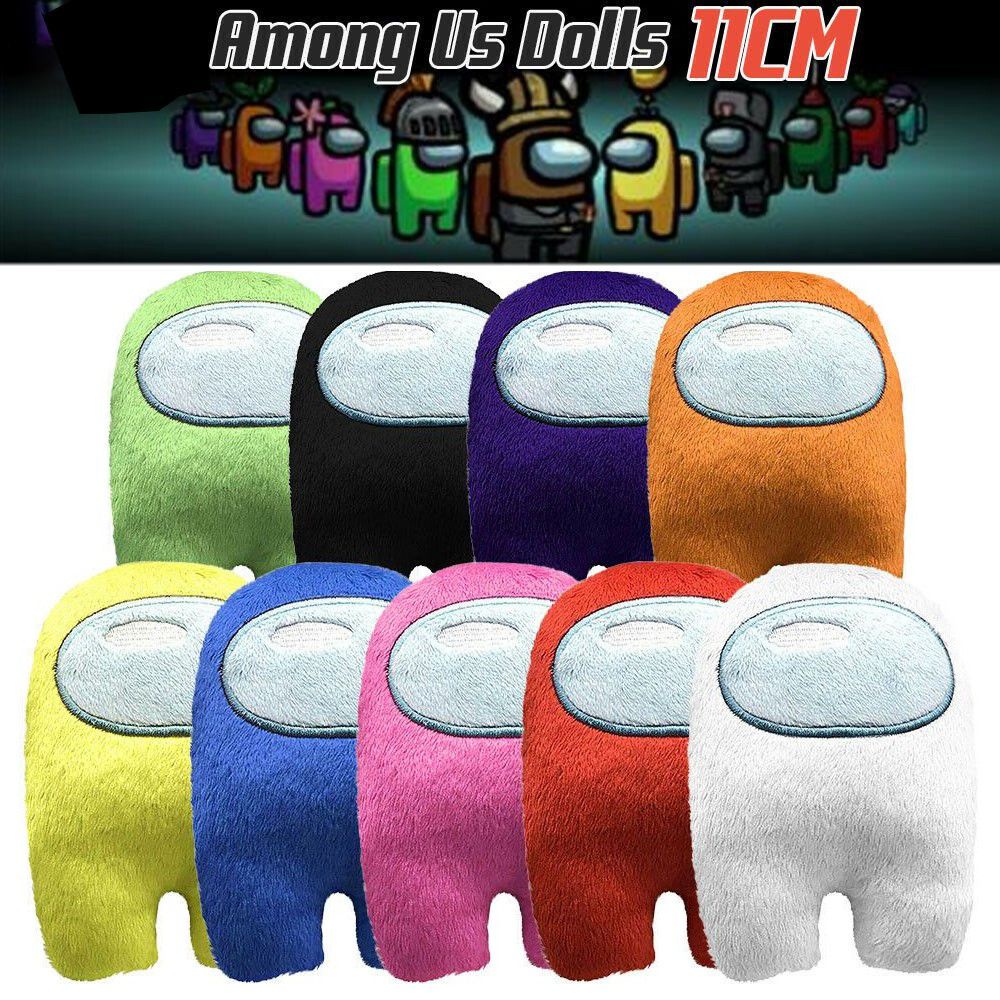 10cm 12 Kinds Among Us Stuff Toy Soft Plushie Game Plushie Toys Stuffed ...