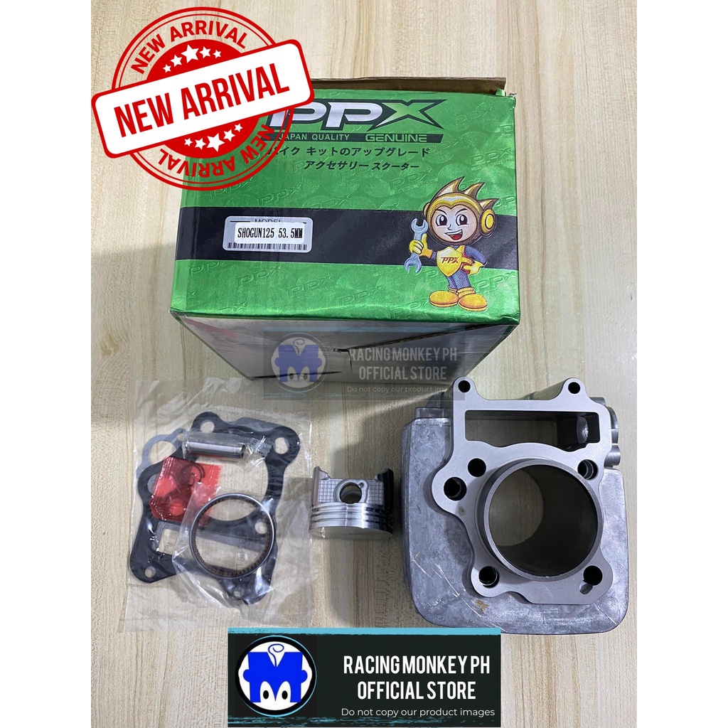 Cylinder Block Set Standard Size 53.5mm With Valve Pocket (Shogun 125 ...
