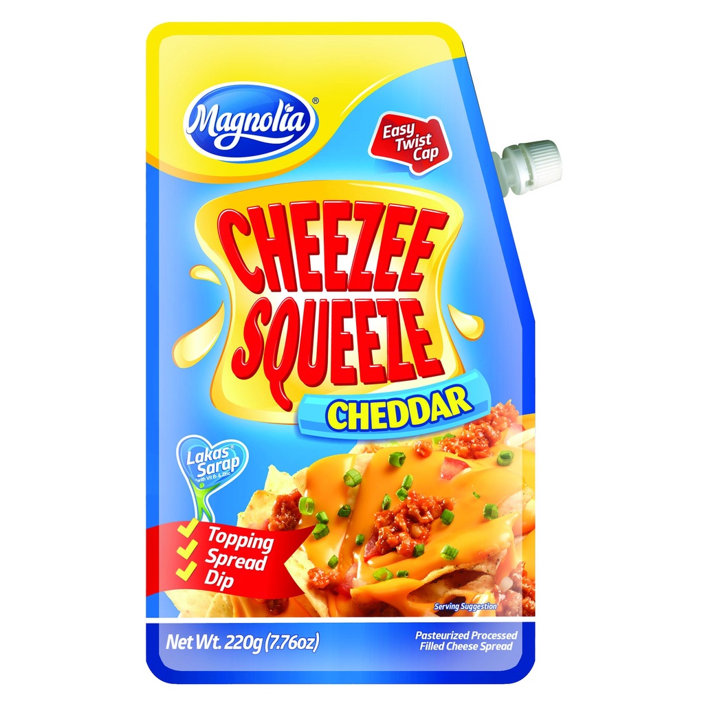 Magnolia Cheezee Squeeze Plain 220g | Shopee Philippines