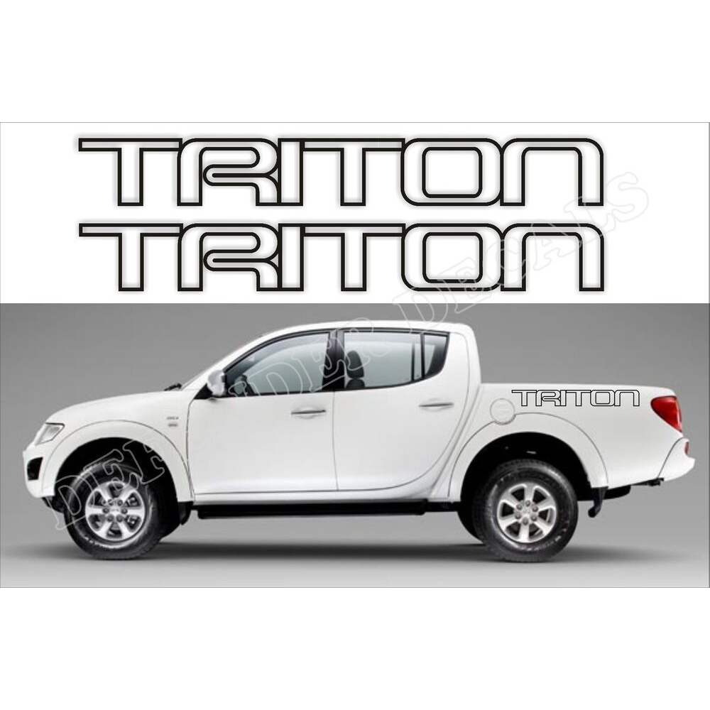 Mitsubishi L200 decals Triton Truck bed side racing stripe stickers ...