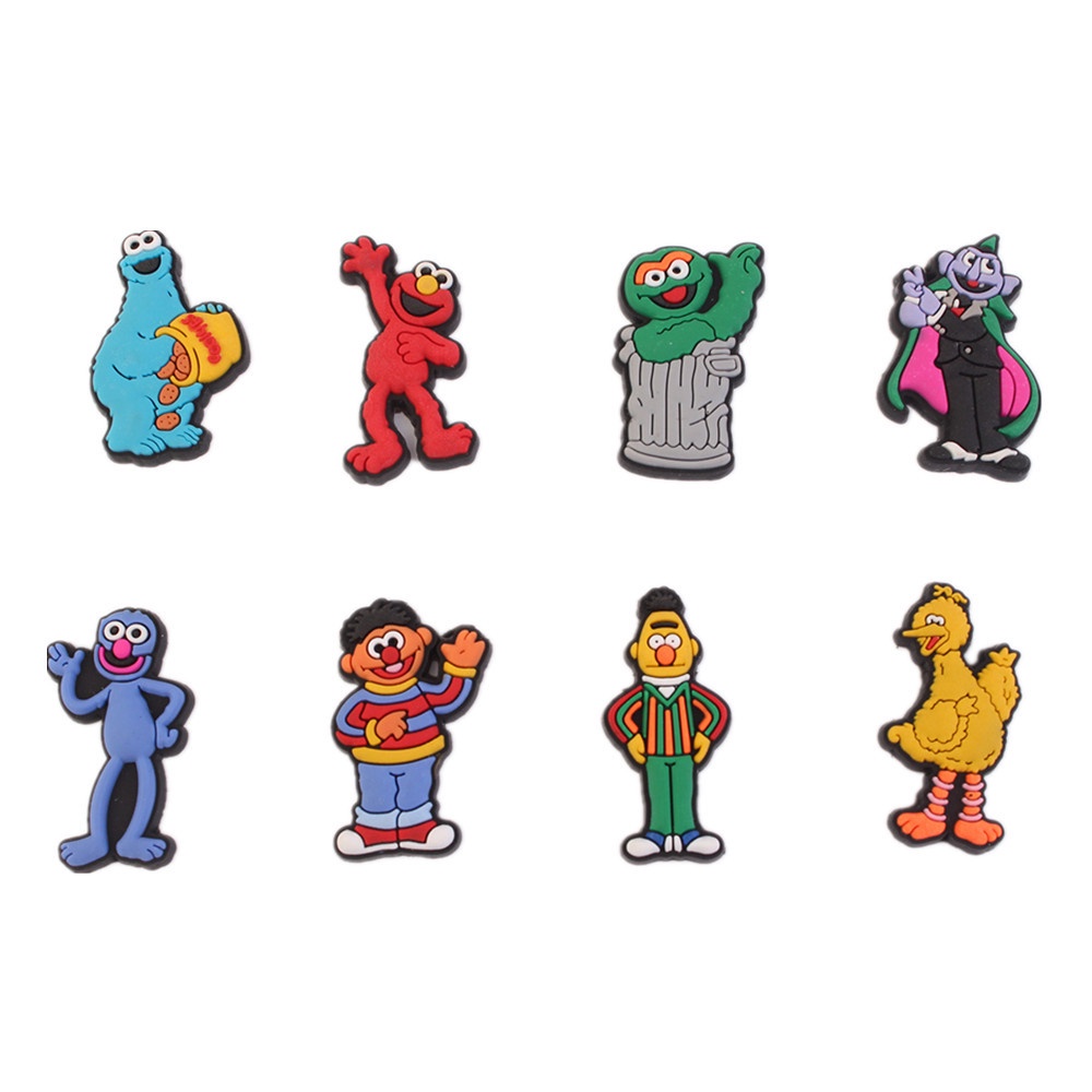Sesame Street Crocs Jibbitz Cartoon Cute shoes accessories buckle ...