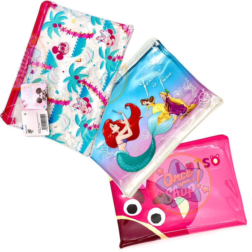 BIG DISNEY PLASTIC FLAT POUCH (15.5CM by 21.5CM) | Shopee Philippines