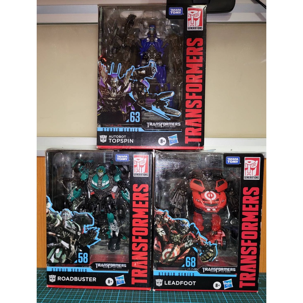 Transformers TF SS-58 Leadfoot SS-63 Topspin SS-68 Roadbuster Studio ...