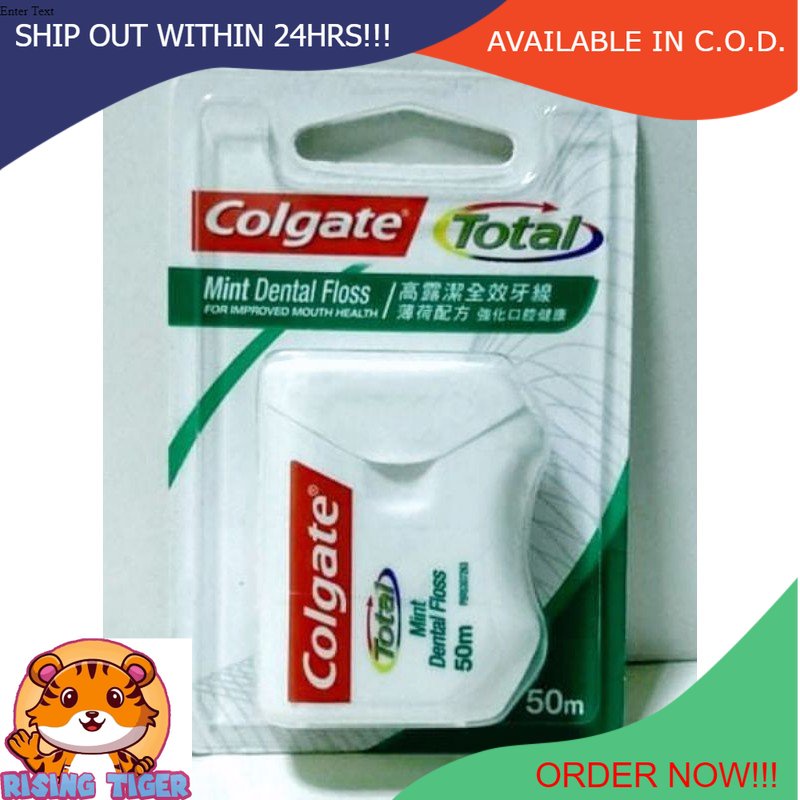 Colgate total mint dental floss 50m | Shopee Philippines