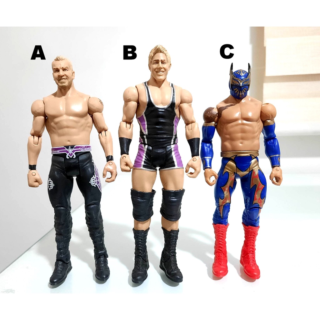 WWE Mattel Jack Swagger Sin Cara Christian WWE WWF action figure toy ...