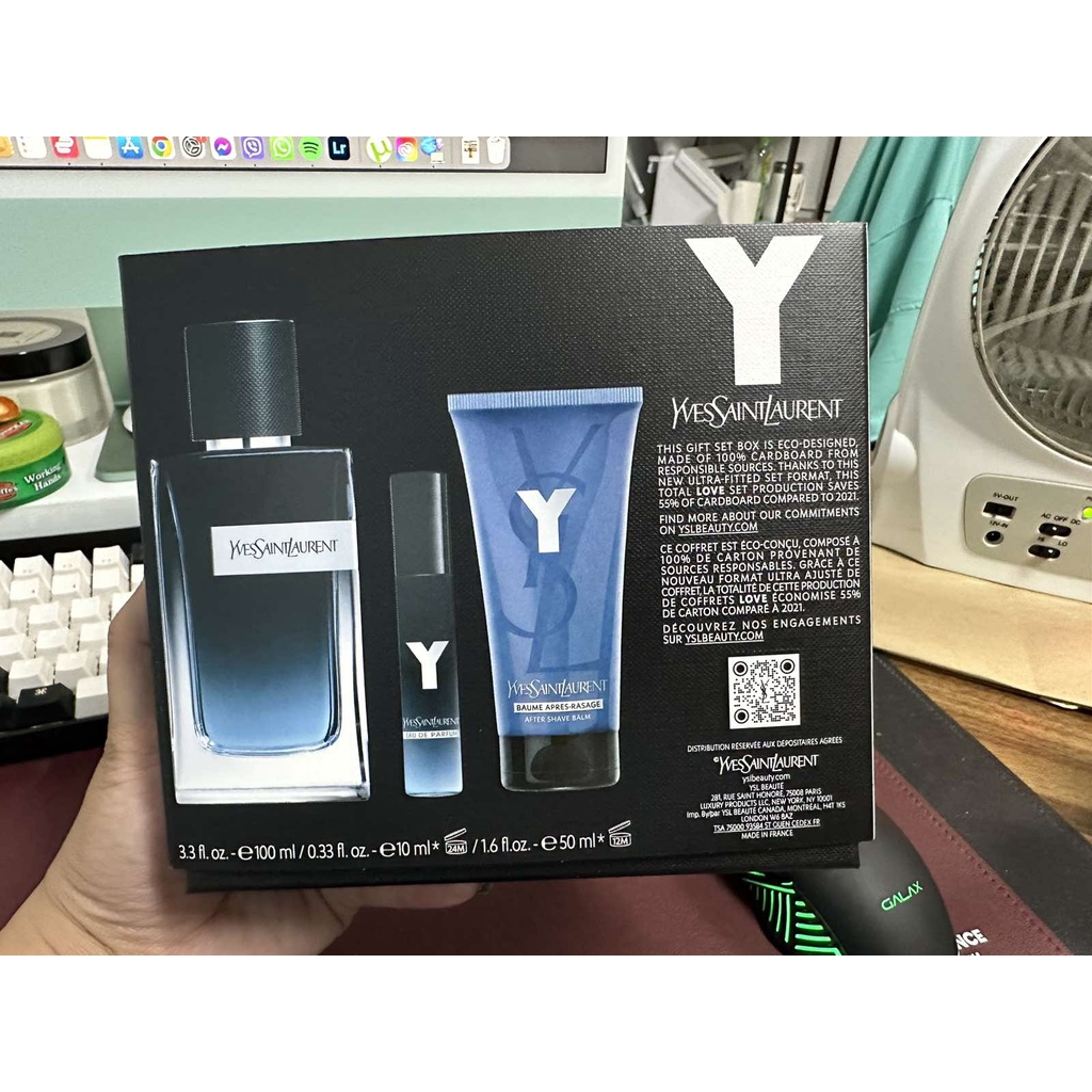 Y S L Y Eau de parfum SET (100ML PERFUME + 10ML PERFUME + 50ML AFTER ...