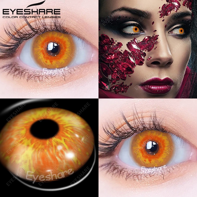 Eyeshare 1 Pair Cosplay Contact Lenses Anime Halloween Contact Lens 14 ...