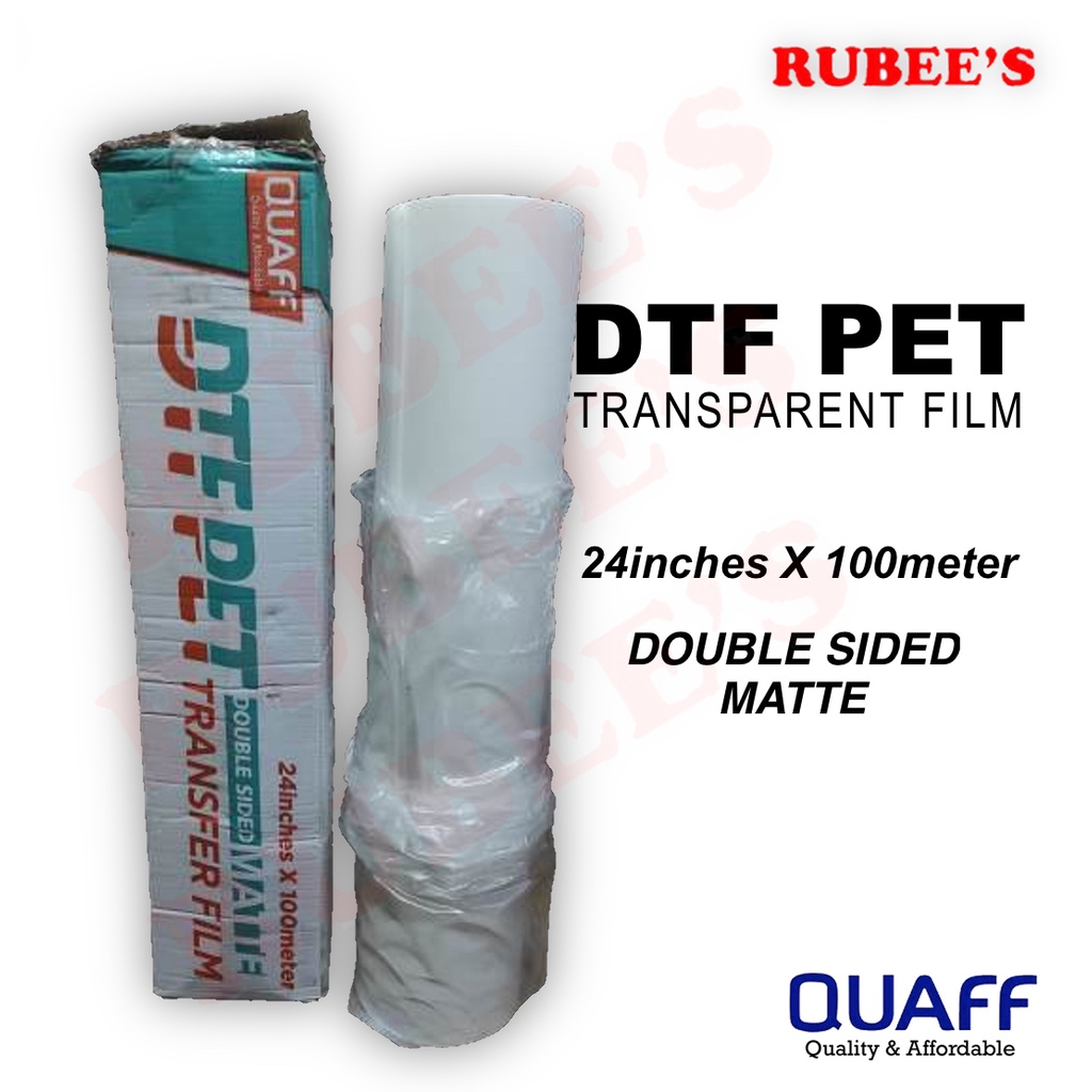 DTF PET Roll Film 24" 100 meter Double Sided MATTE - QUAFF (1 roll ...