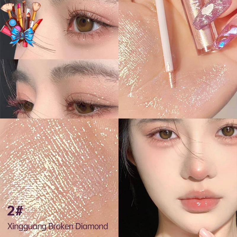 Liquid Eye Shadow Polarization Glitter High Gloss Lying Silkworm Eye Shadow Brightening Liquid R ...