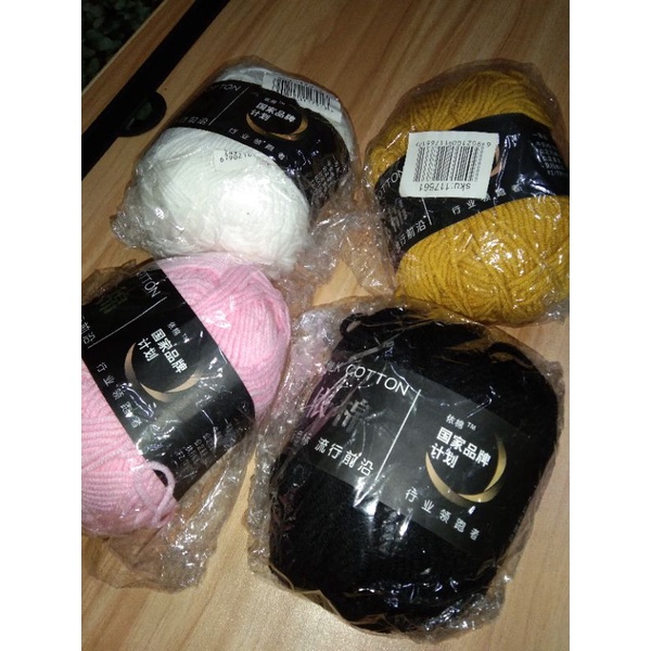 4 Plys Smooth Milk Fiber Knitting Wool Crochet Yarn Milk Cotton
