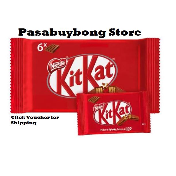 Nestle KitKat Pack of 6 - 4 Finger Milk Chococlate Wafer 35.5g ...