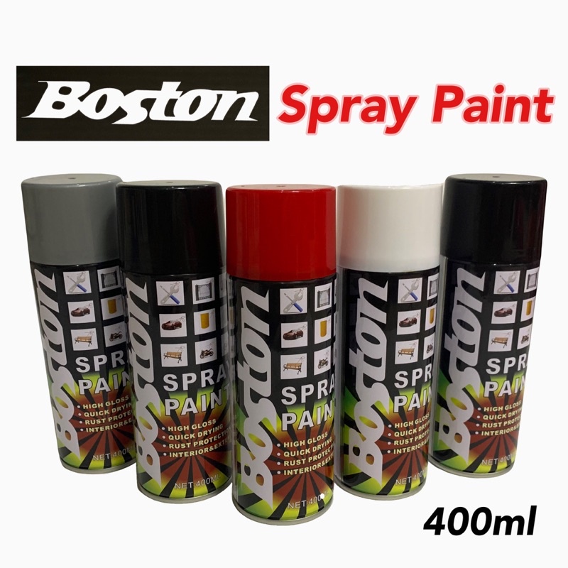 Boston Quick Drying Spray Paint 400ml | Shopee Philippines