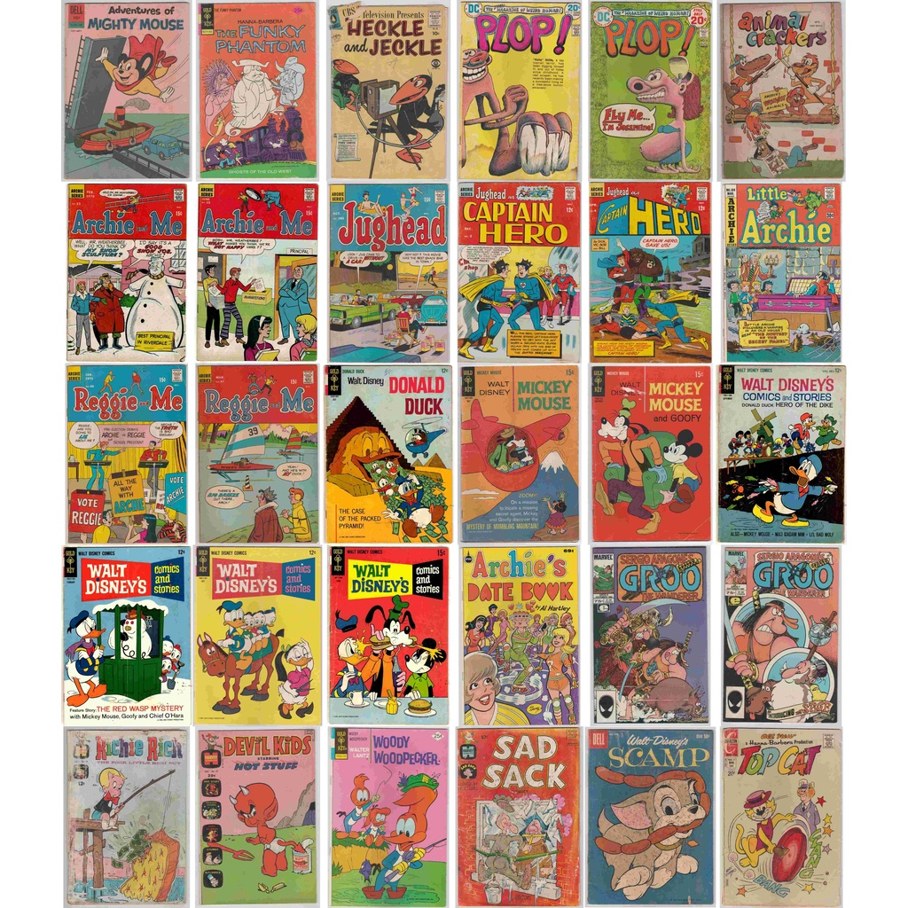 10 cartoon comics for P2000 (1944-up) Archie, Disney, Plop, Groo ...