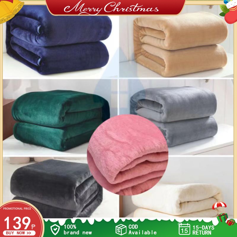 Plain Blanket Super Soft Perfect For Warm Solid Color Microfiber Plush ...