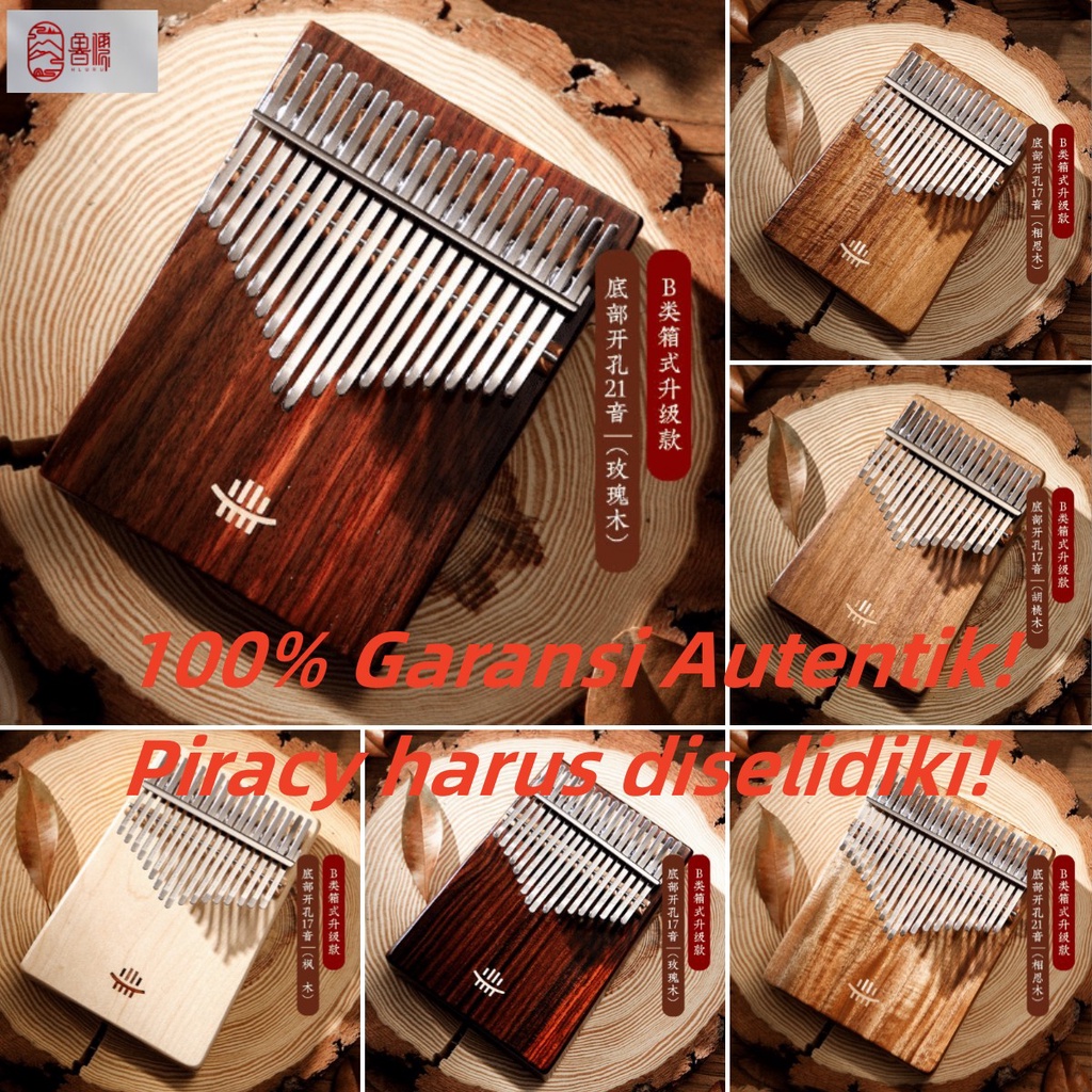 Hluru Kalimba 21 Keys Thumb Piano 17 Wooden Professional Kalimba bottom ...