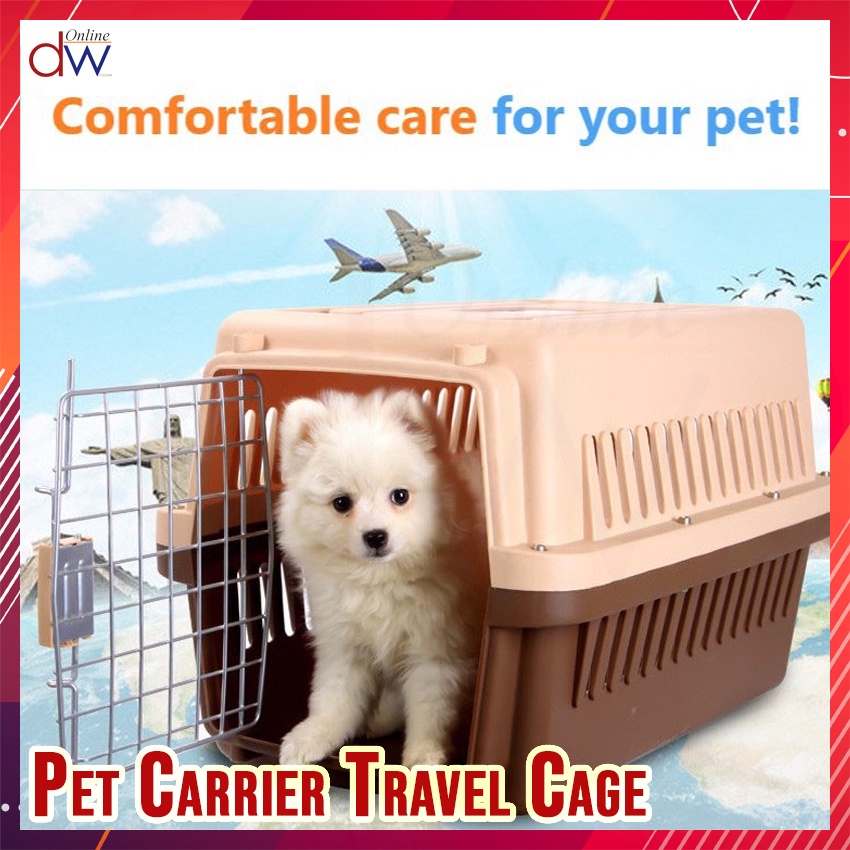 Pet Carrier Travel Cage Dog Cat Crates Airline Approved Pet Cage ...