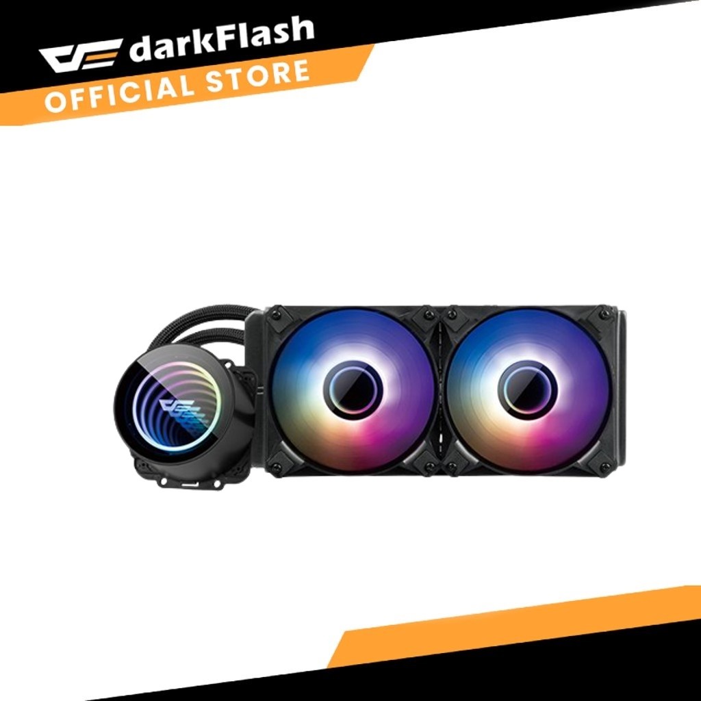 darkFlash Twister DX-240 V2 All-in-one 240mm LIQUID CPU Cooler Compatible Intel 1700 (black ...