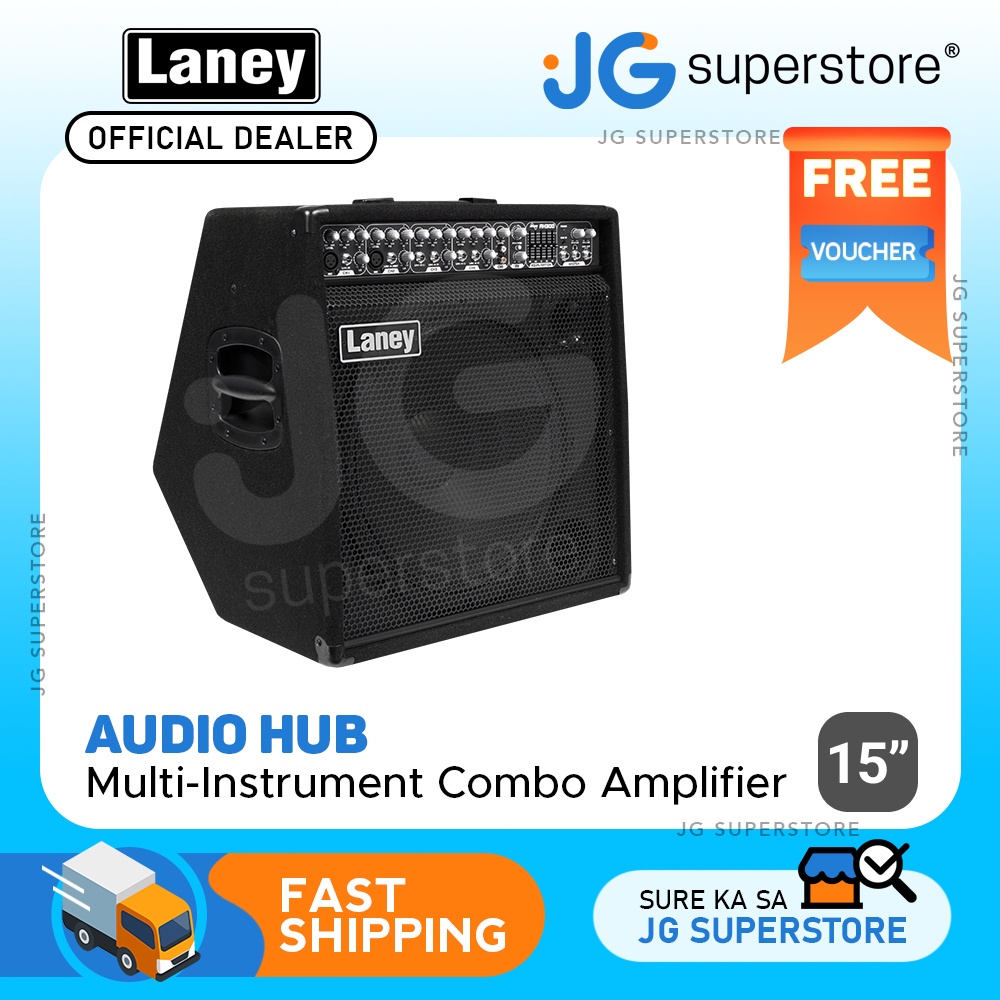 Laney AUDIOHUB AH300 4-Channel 300W Multi-Input Combo Amplifier with 5 Guitar Input | JG ...