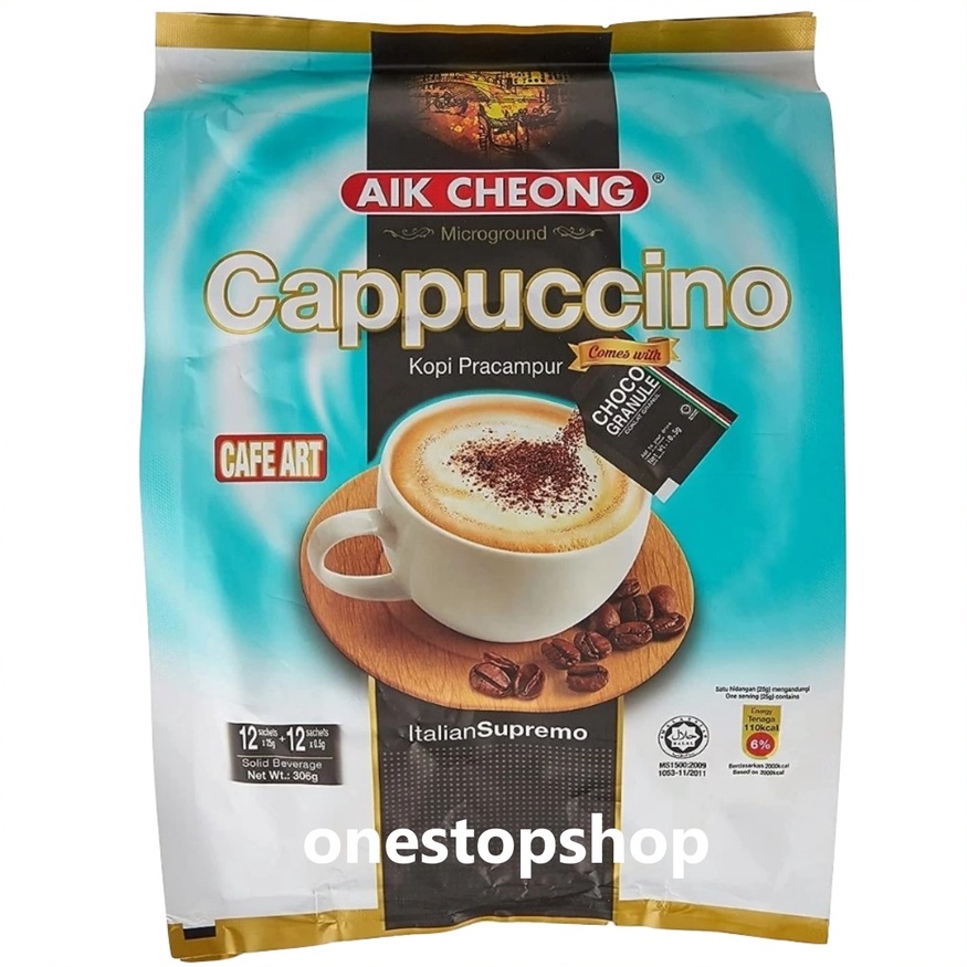 AIK Cheong Cappuccino 12 x 25g | Shopee Philippines