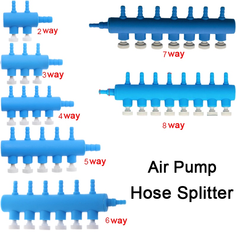 Air Pump Hose Splitter Fish tank Control Valve Regulator Air Flow ...