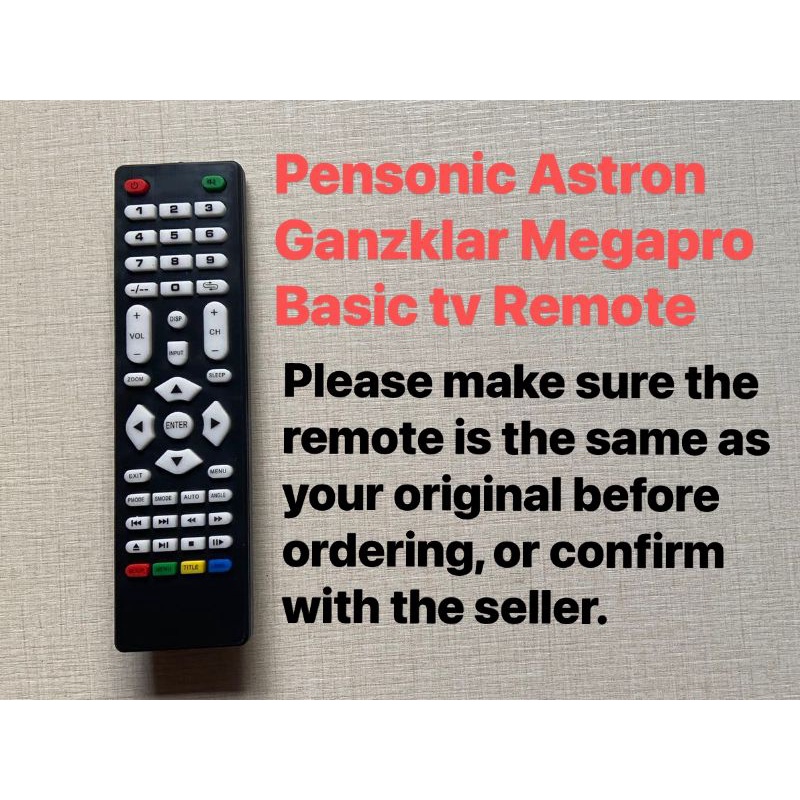 COBY STARCOBY PENSONIC ASTRON GANZKLAR MEGAPRO HUG REMOTE CONTROL for ...