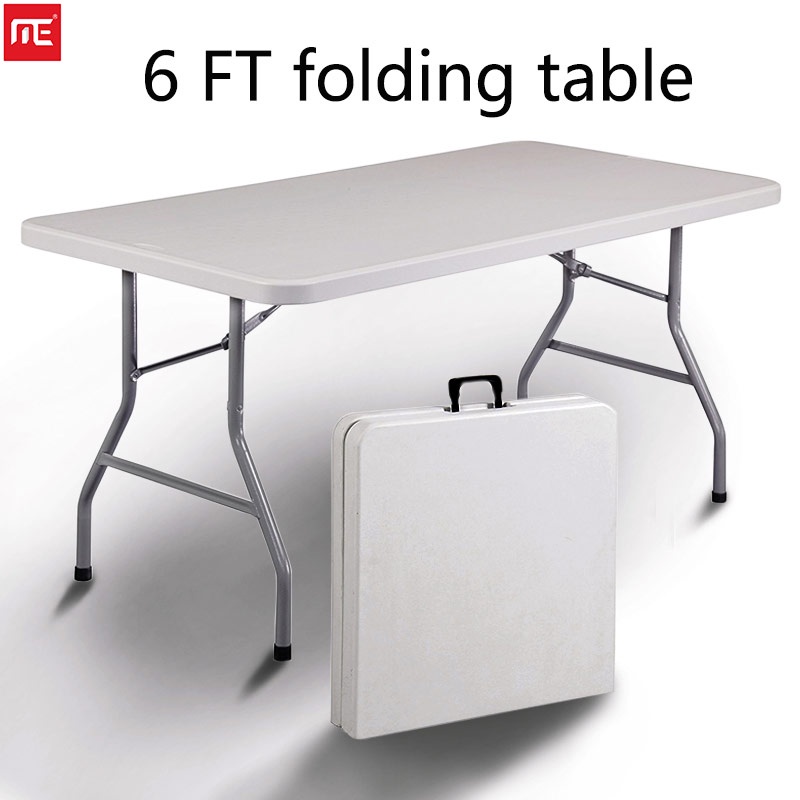 4/6ft heavy duty Brown folding table portable dining table folding ...