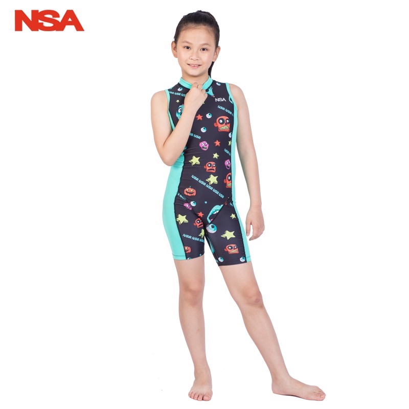 NSA Girls Swimwear Kids One Piece Swimsuit Swimming Costume 1 Piece ...