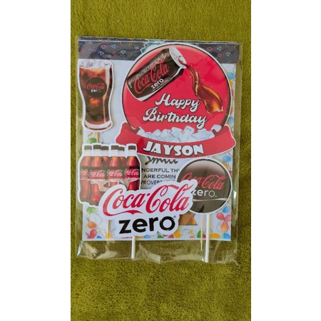 Cocacola Customize Cake Topper and Cupcake Topper | Shopee Philippines