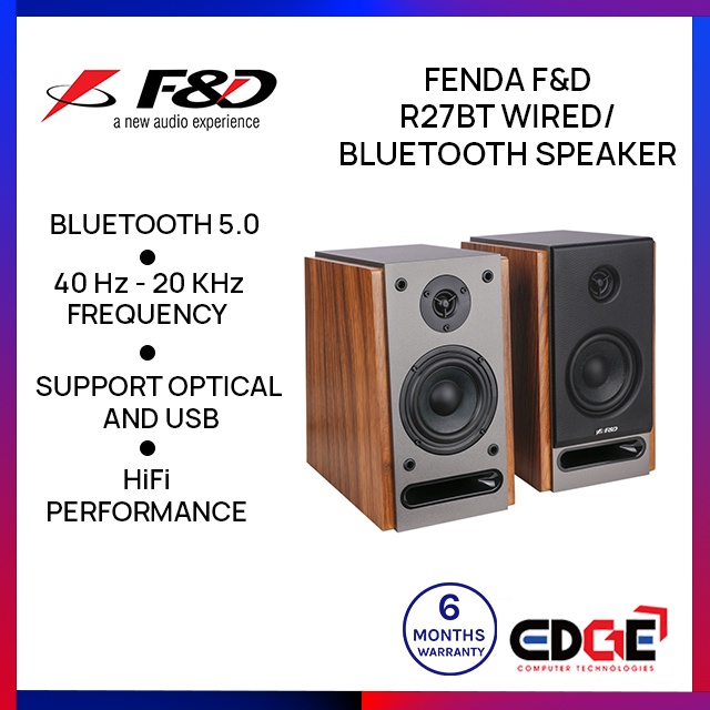 EDGE | FENDA F&D R27BT 50W RMS Wired/Bluetooth Speaker | Shopee Philippines
