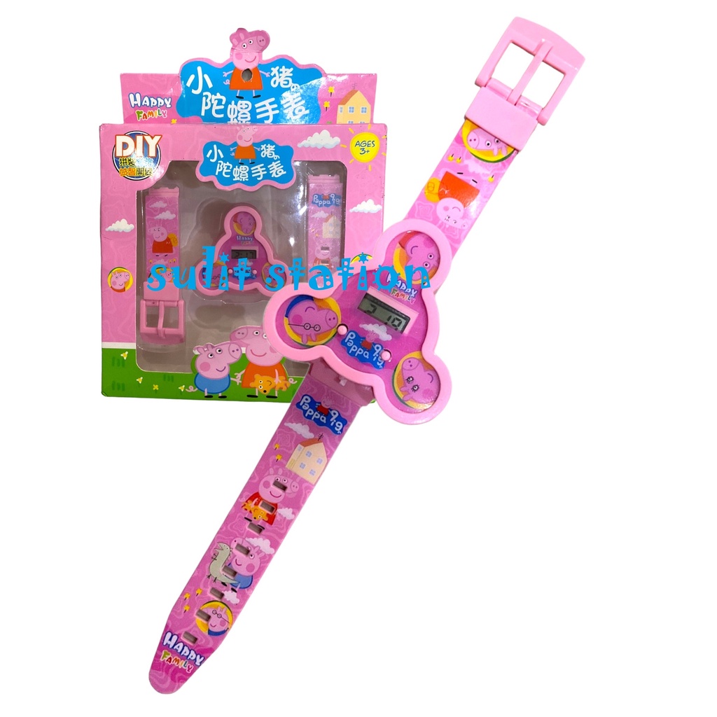 PIGGY DADDY MUMMY GEORGE PIG CHARACTER FASHION KIDS DIGITAL WATCH watches | Shopee Philippines