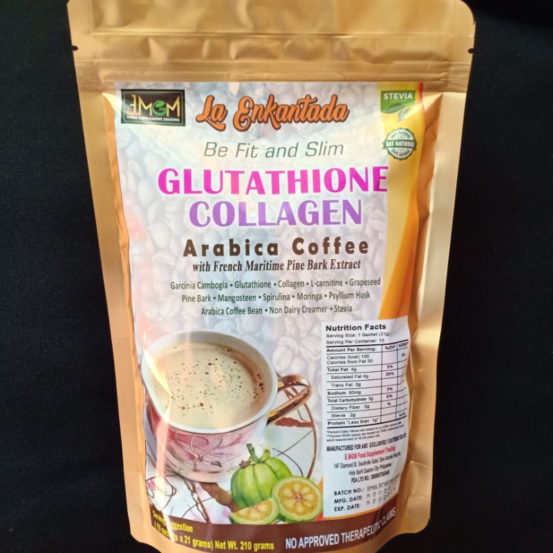 slimming COFFEE/ Arabica coffee w/ collagen & glutathione sweetened ...