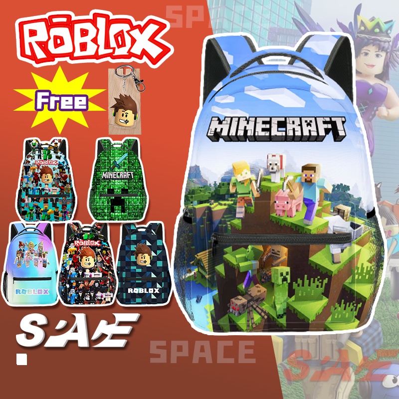 Rob Lox Bag Pack For Kids Boys Girls Roblox Robux Anime Cartoon School ...
