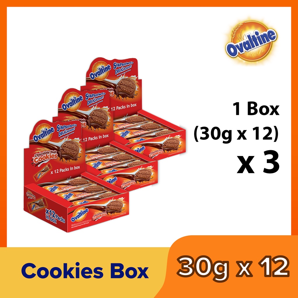 Ovaltine Cookies 30g in Display Box (12s) Set of 3 | Shopee Philippines