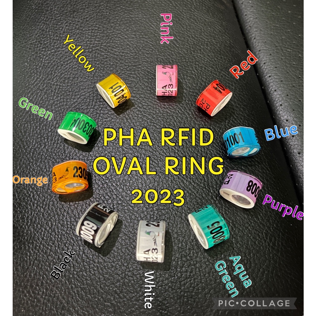 5 10 20 pcs 2023 PHA Oblong Oval Rings for Pigeons Birds with Aluminum ...
