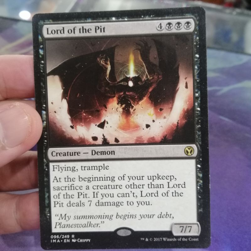 1 Lord of the Pit IMA iconic masters MTG card magic commander EDH ...