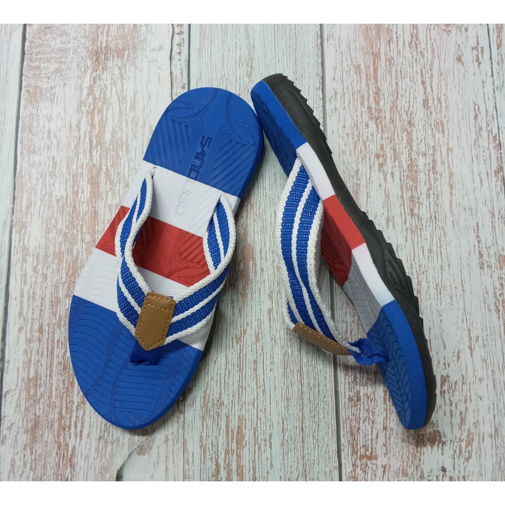 Logic Shoes New Design Sandugo Casual 2 Tone Flip Flop Slippers for Men ...